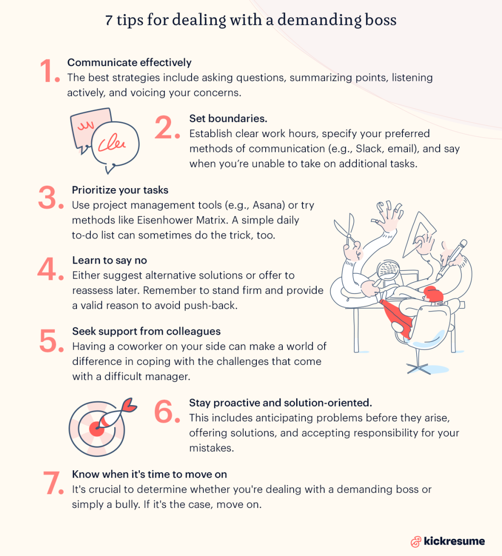 How to Deal With a Demanding Boss? Follow These 7 Tips | Kickresume Blog
