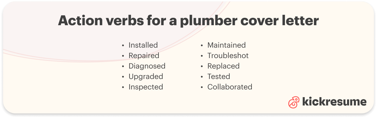 Plumber Cover Letter Samples & Examples 2025 | Kickresume